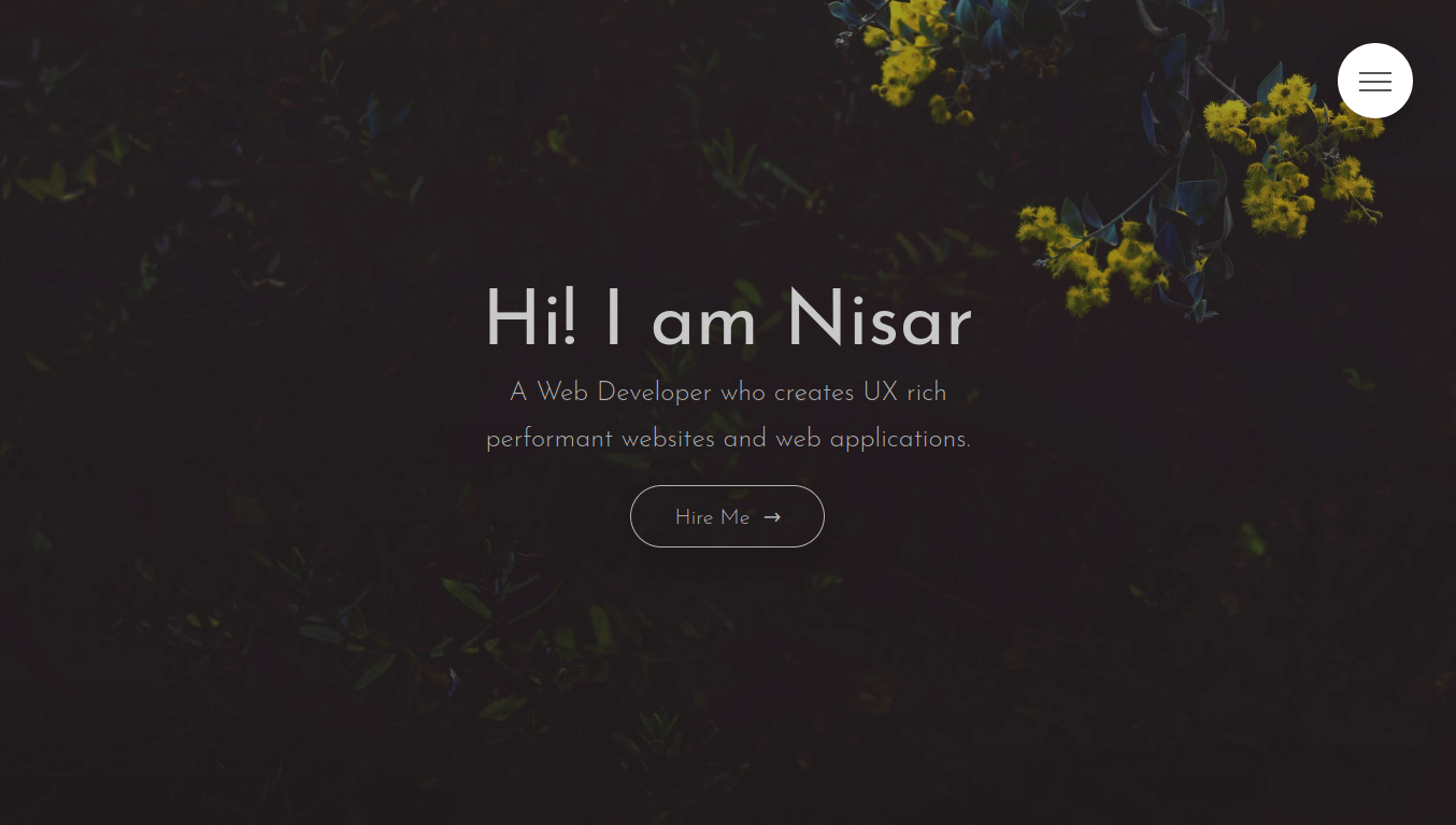 Syed Ali Hussnain | A Web Developer based in Lahore, Pakistan.